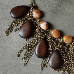 Jewelry | Boho Statement Necklace Earrings Metal Fringe | Poshmark